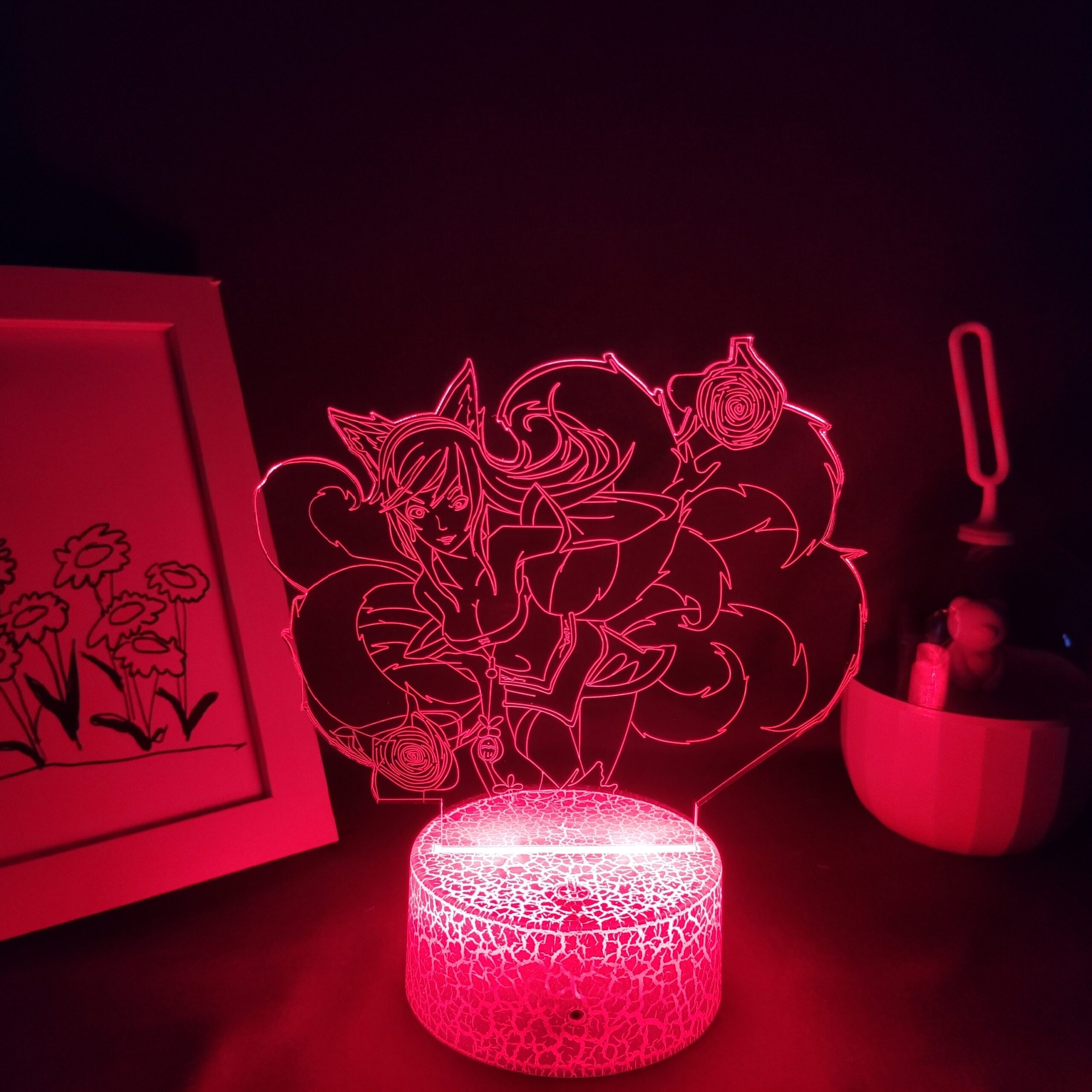 Ahri The Nine-Tailed Fox RGB Lamp - Riven Store